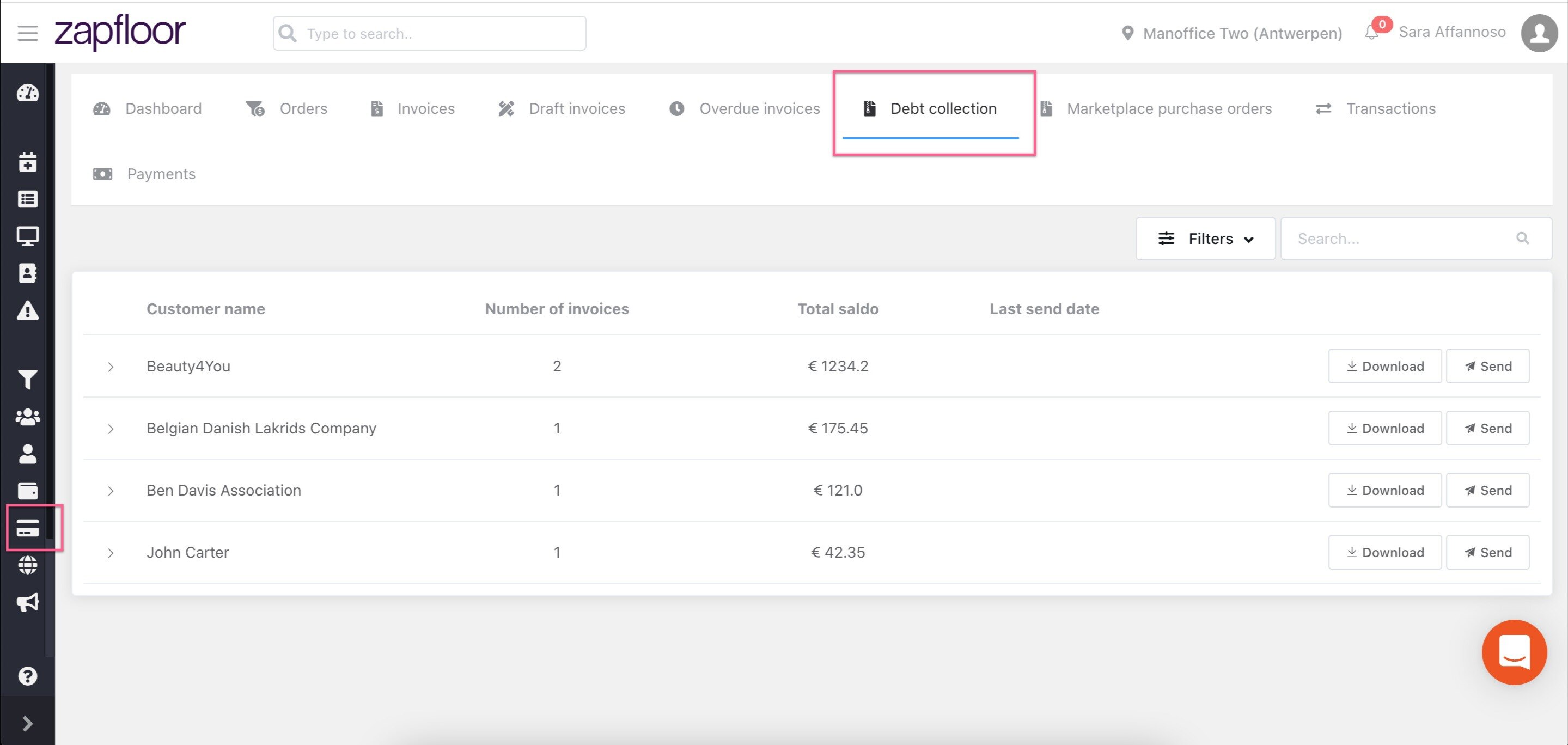 Using debt collection for unpaid invoices