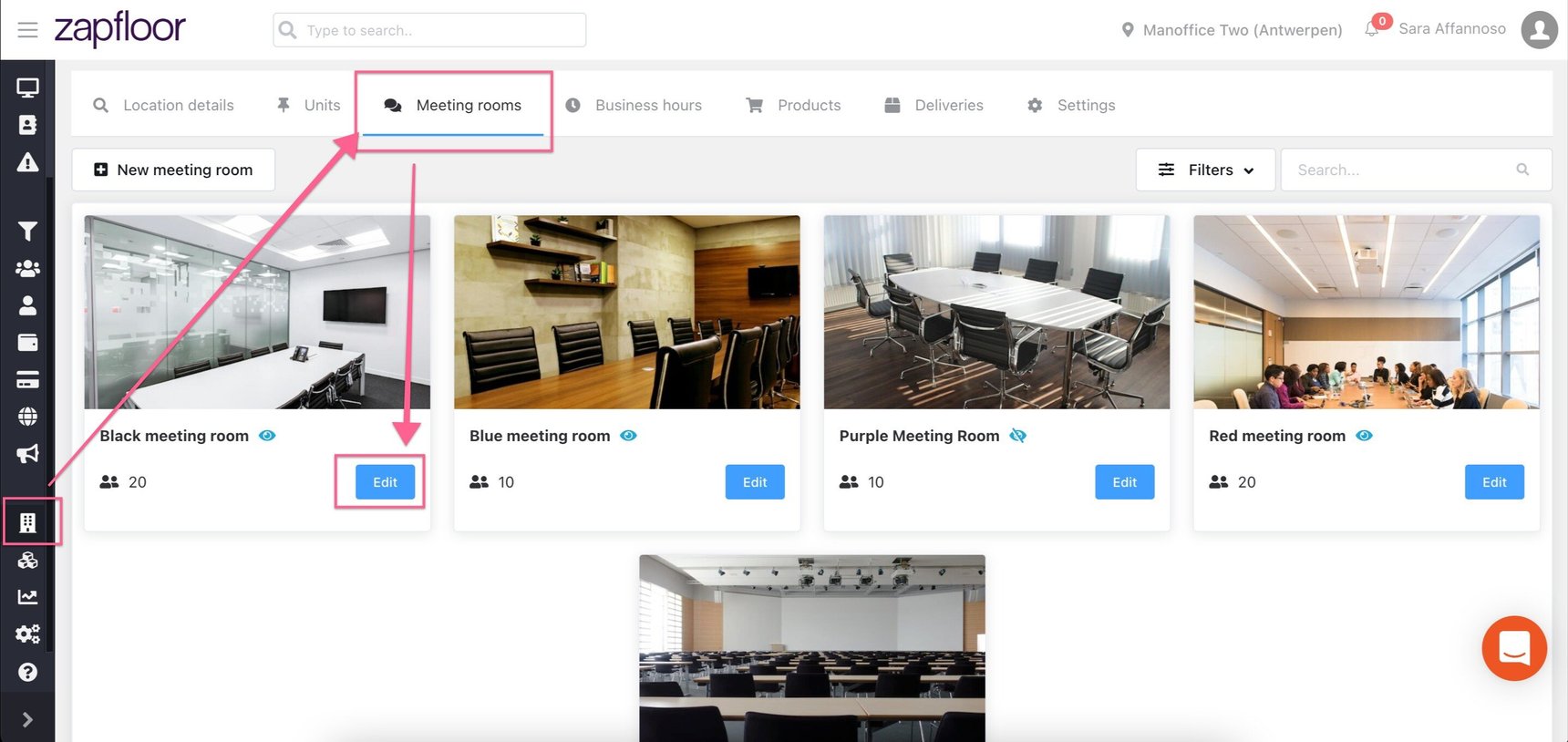 Enable customers to easily reserve a meeting room through your website